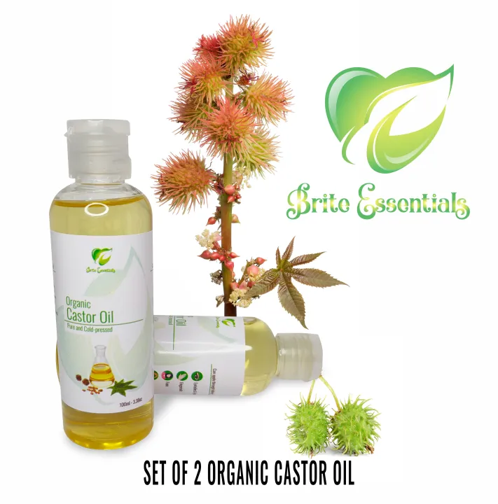 SET of 2 CASTOR OIL 100% PURE COLD PRESSED 100ml - For Hair Growth ...