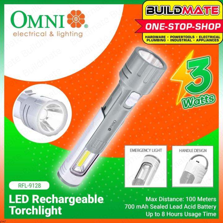 flashlight rechargeabl waterproof for bike OMNI LED Rechargeable Torchlight + Emergency Light ...