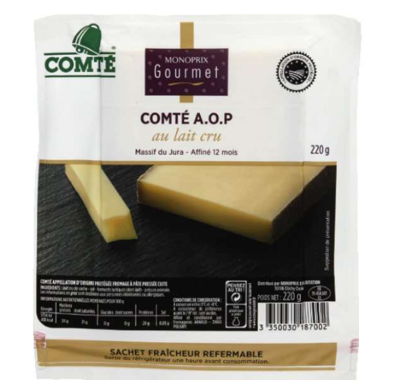 ⚡️Cheese ชีส⚡️ Gourmet Comte AOP Cheese Monoprix 220g | Lazada.co.th