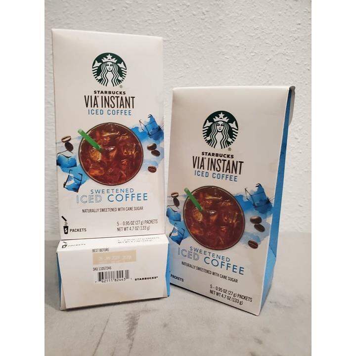 hotyanggulue896 Starbucks VIA Instant Sweetened Iced Coffee | Lazada PH