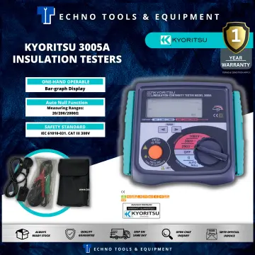 Kyoristsu Insulation Continuity Tester 3001B PDF Voltage, 47% OFF