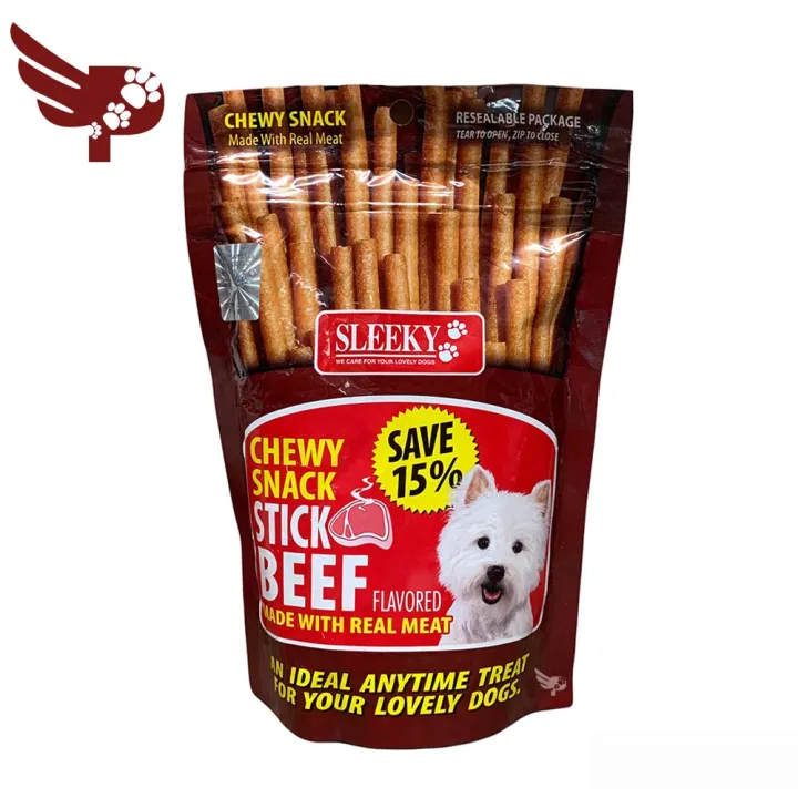 Sleeky Chewy Snack Stick 175g - Beef Flavor - Dog Treats - petpoultryph | Lazada PH