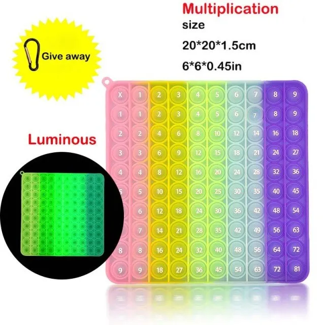 Math Pop Multiplication Manipulatives Education Mathwizard Rainbow ...