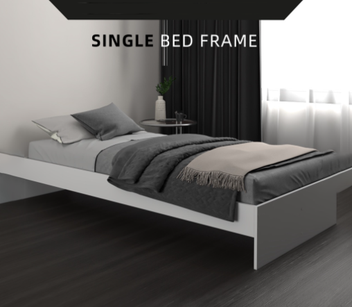 Wooden Single Bed Katil Single Katil Bujang Katil kayu White single bed ...