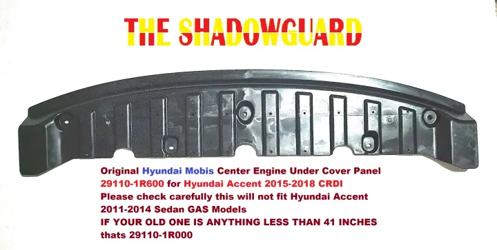 Engine Splash Guard Engine Under Cover Center Panel 29110-1R600 for ...