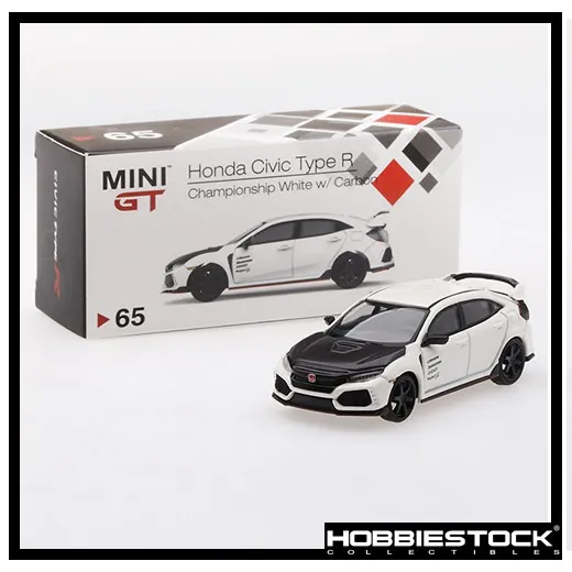 Mini GT Honda Civic Type R (fk8) Championship white w/ Carbon Kit ...