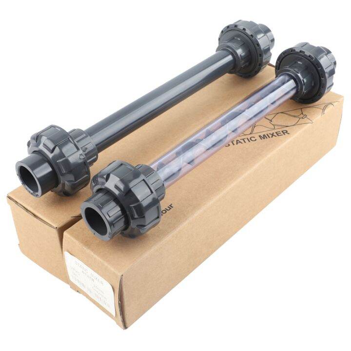 20 63mm Union Fast Connector UPVC Pipe Helical Static Mixer Industry ...