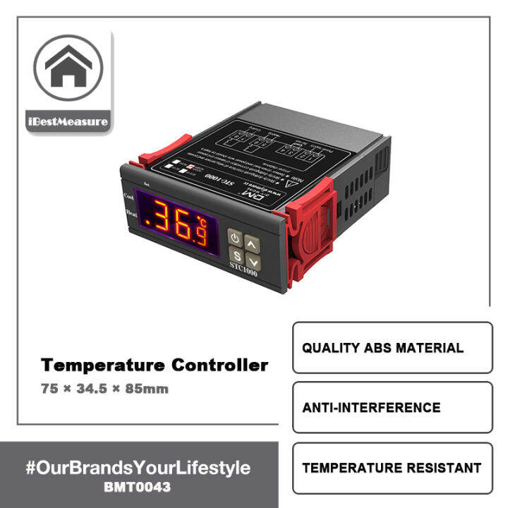 iBestMeasure STC-1000 STC 1000 LED Digital Thermostat for Incubator ...