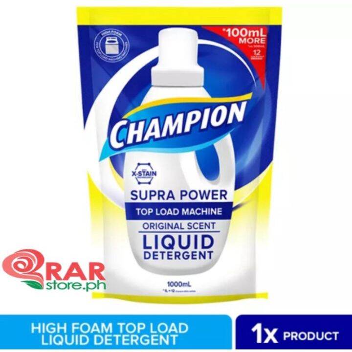Champion Supra Power Liquid Detergent High Foam(1000ml) | Lazada PH