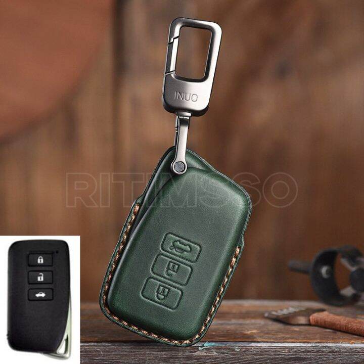 เคส Kunci Remote Mobil หนังทำมือสำหรับ Lexus NX GS RX IS ES GX LX RC ...