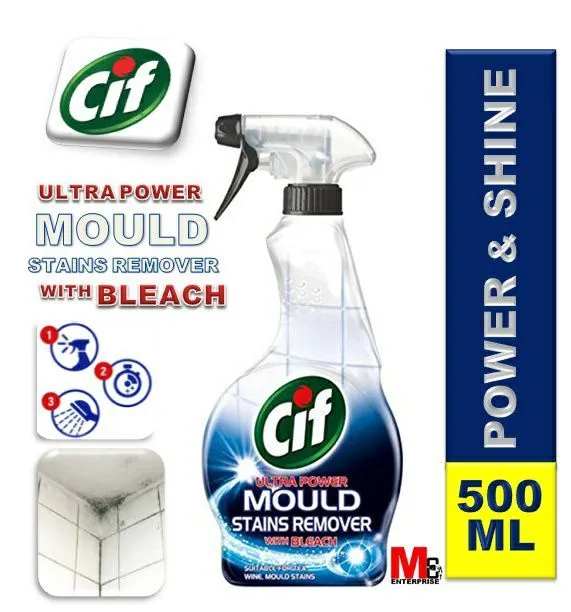 READY STOCK ~ CIF ULTRAPOWER MOULD STAINS REMOVER WITH BLEACH 500ml ...
