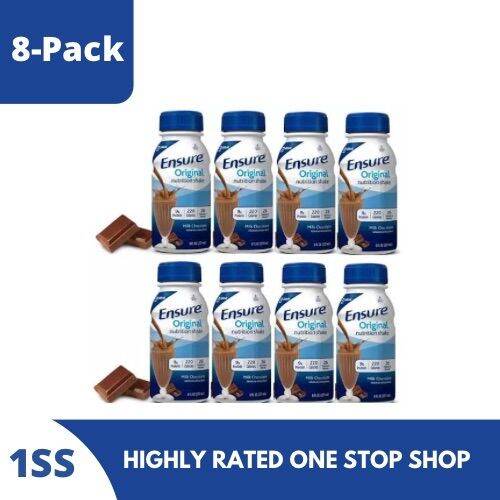 Ensure Original Milk Chocolate Nutrition Shake 237ml Set of 8 | Lazada PH