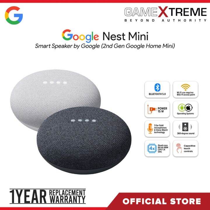 Google Nest Mini - Smart Speaker by Google (2nd Gen Google Home Mini ...