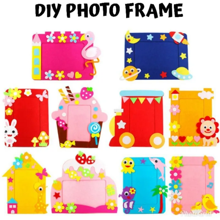 DIY pigura foto / DIY frame / DIY bingkai foto / prakarya anak | Lazada ...