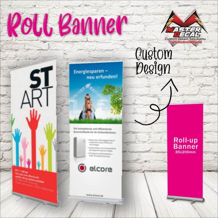 CETAK ROLL UP BANNER BAHAN ALBATROS BANNER VERTICAL PRINT UV ROLL ...