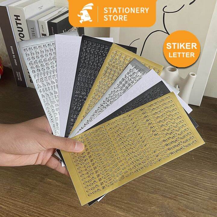 STIKER HURUF 1PCS CUTE ALPHABET STICKER SET DECO DIY PLANNER JURNAL ...