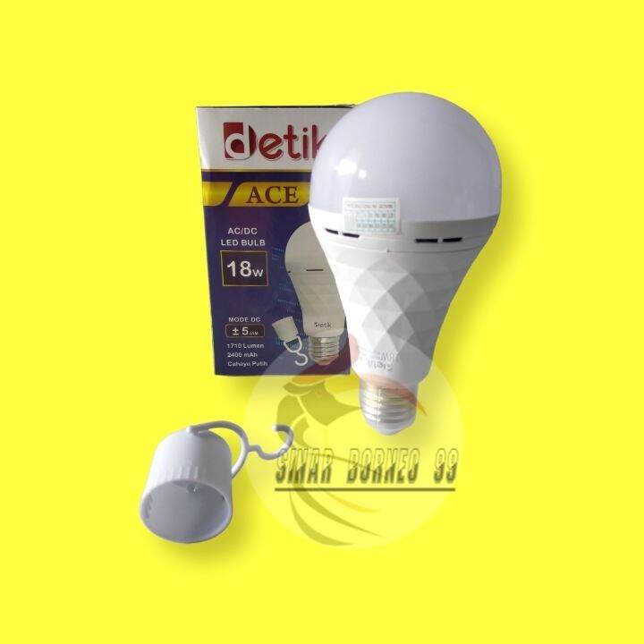 DETIK ACE Lampu Emergency Magic AC/DC LED BULB 9 Watt / 12 Watt 18 Watt ...