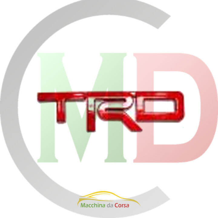 TRD Rear Trunk Emblem (Red) 12cm | Lazada PH