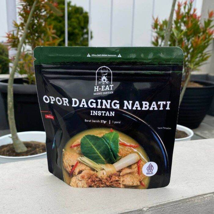 H-EAT OPOR DAGING NABATI MAKANAN INSTAN MAKANAN SIAP SAJI MENDAKI ...