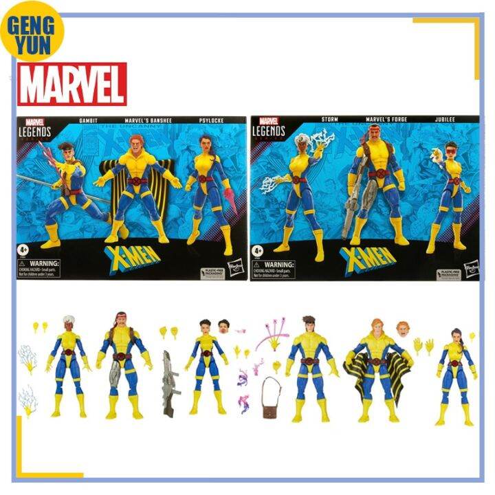 Original Marvel Legends X-Men Gambit Banshee Psylocke Storm Forge Jubilee The Blob Rogue Action ...