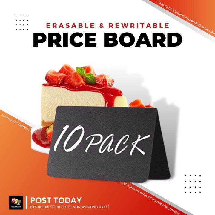 Mini Chalkboard Price Tag Holder Tanda Harga Label Produk Sign ...