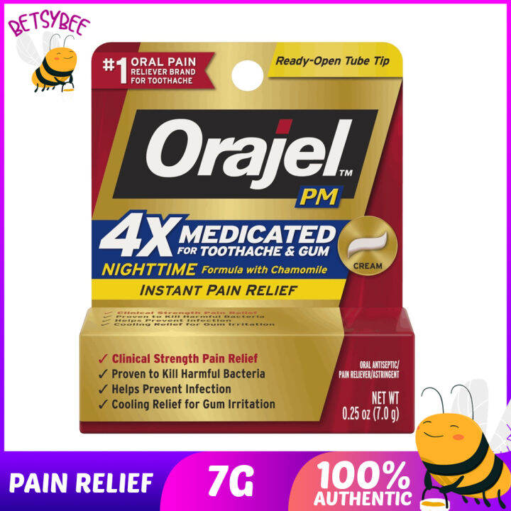 Orajel PM 4X Medicated for Toothache & Gum Pain Reliever Oral ...