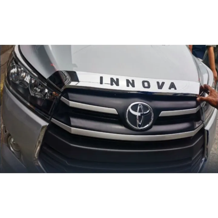 2016 - 2022 Innova Hood Guard Lip - Front Lip Hood Shield - Red Logo ...