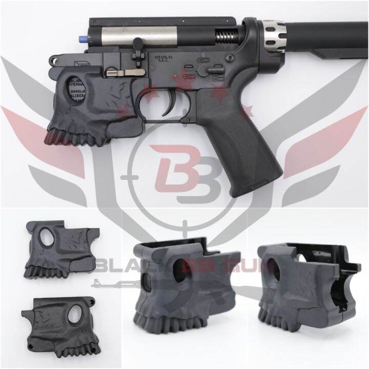 M4 Mag-Well Skull (บ่อแม็กทรงหัวกระโหลก) (M4 Mag-Well) สำหรับปืนตระกูล ...