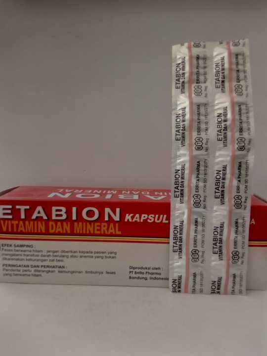 Etabion 10 Kapsul - Untuk mencegah dan mengobati kekurangan vitamin dan ...