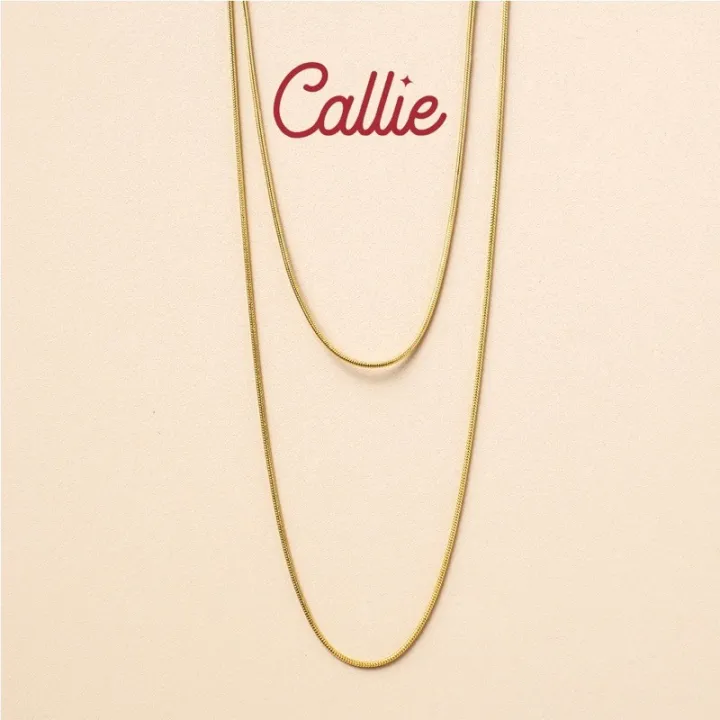 【Spot in Manila】Callie Stainless Steel Round Chain | Lazada PH