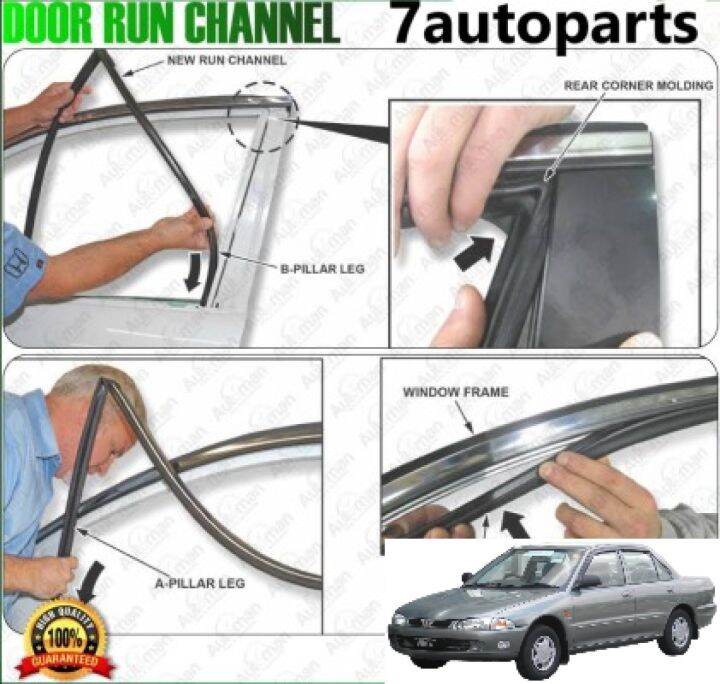 Original Spec Proton WIRA Door Glass RUN CHANNEL (Cetah Cermin Pintu ...