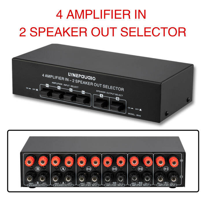amagogo Speaker Selector Switch Distribution Controller Box Volume ...