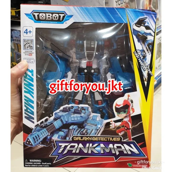Tobot Galaxy Detectives GD Tank Man Mainan Action Figure Tankman Robot ...