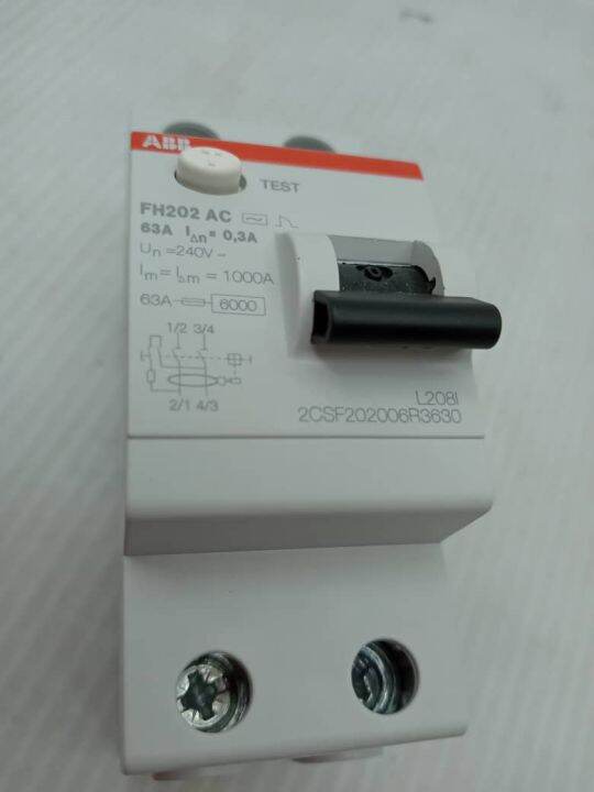 ABB 63A / 2P 100mA, 300mA, 30mA ELCB / RCCB | Lazada