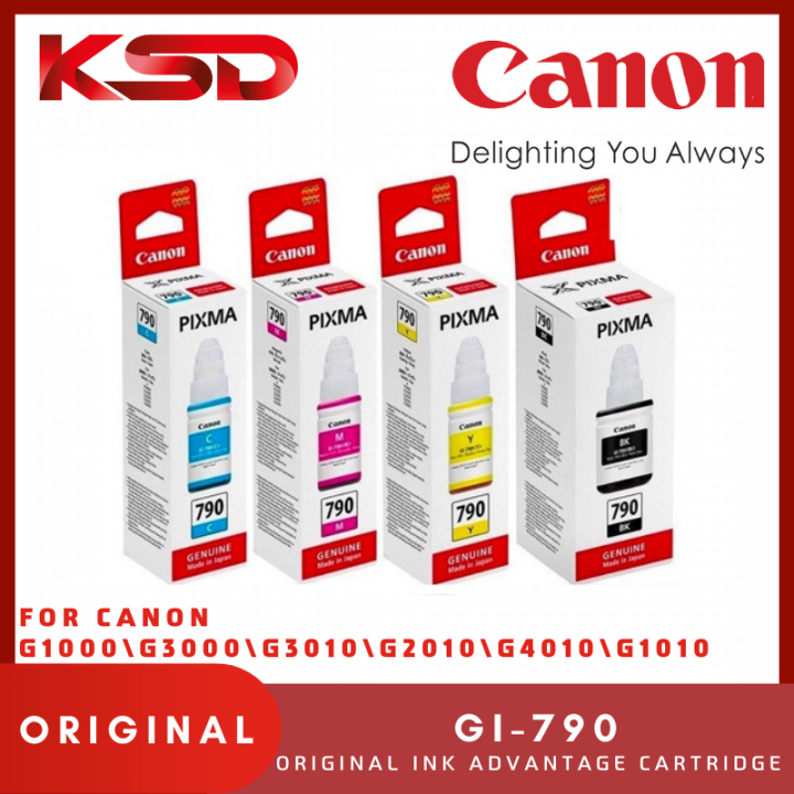 Canon Pixma GI-790 Ink For Printer G1000 G2000 G3000 G4000 G1010 G2010 ...