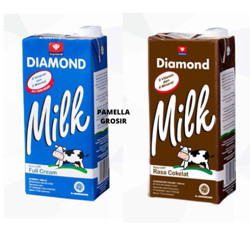 Susu Diamond 1 Litter Rasa Coklat / Full Cream Susu Segar Fresh Milk ...