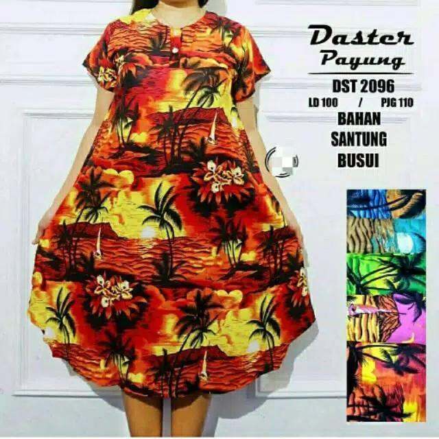 Yuk Dasteran - Daster Payung Jumbo Wanita Motif Pantai - L/XL - Random ...