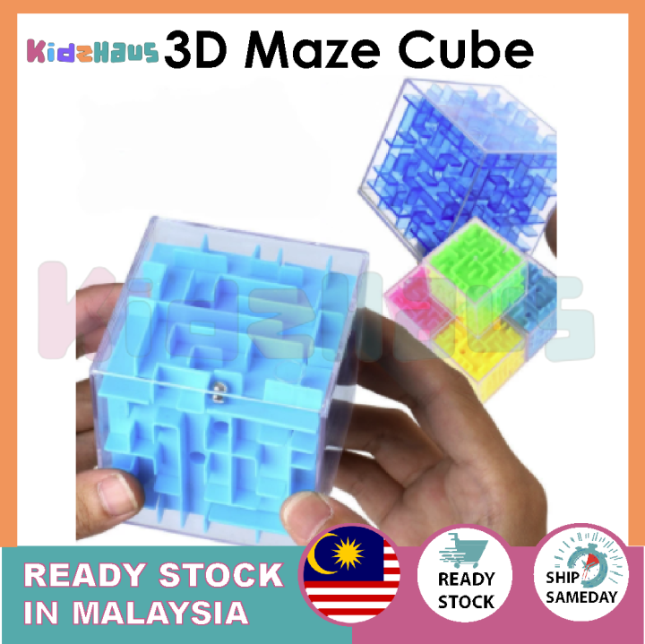3D Mini Maze Cube | Six-sided Puzzle Speed Cube Rolling Ball Game Cubos ...