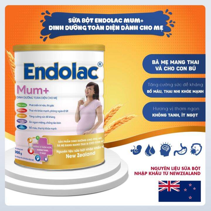Sữa bột Endolac MUM - Dinh dưỡng Toàn diện dành cho bà mẹ mang thai và ...