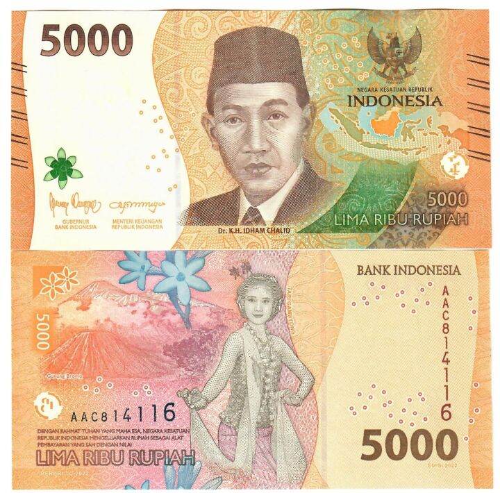 Indonesia 5000 Rupiah 2022 Banknote NEW Colorful UNC | Lazada PH