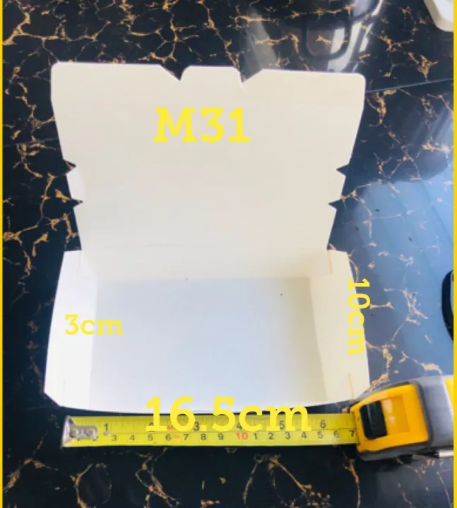 Spaghetti Paper box / meal box (3x10x16.5cm) (50pcs) small M31 junior ...