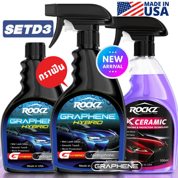 [ส่งฟรี!!] ROCKZ G HYBRID V2 SET D3 ชุดสเปรย์เคลือบฟิล์มแก้วกราฟีน ให้ ...