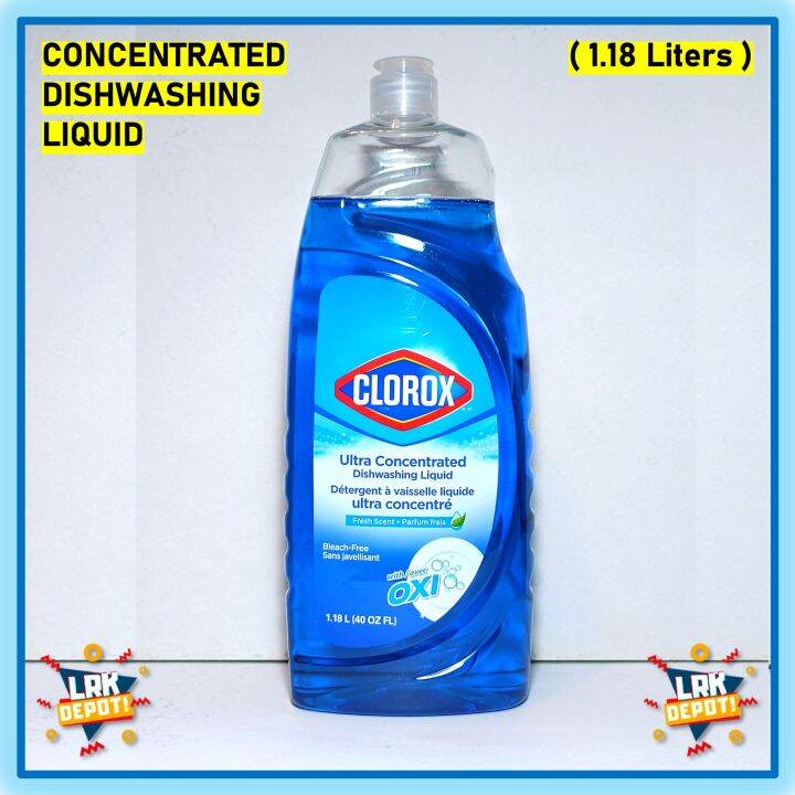 CLOROX Ultra Concentrated DISHWASHING LIQUID SOAP (FRESH scent) 1.18L ...