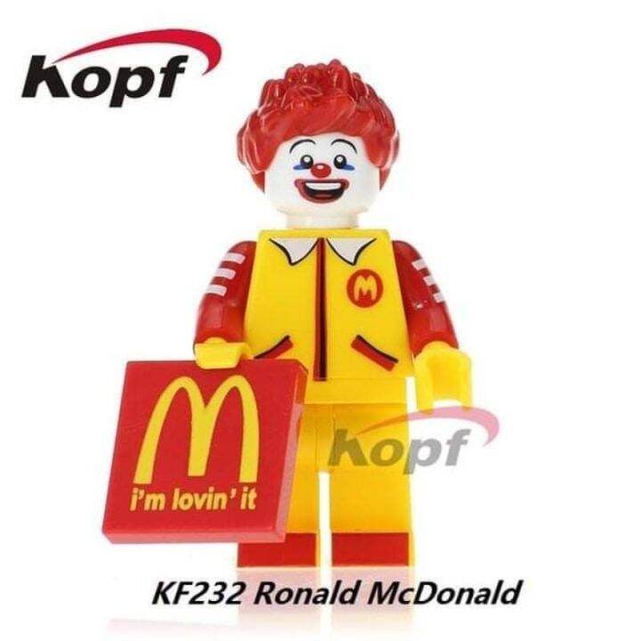 Latest AD ICONS Minifigures KFC, MCDO, Jollibee, Pizza Guy Lego ...