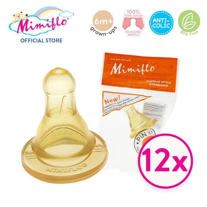 Mimiflo® Isoprene Nipple Standard Pack of 12's | Lazada PH