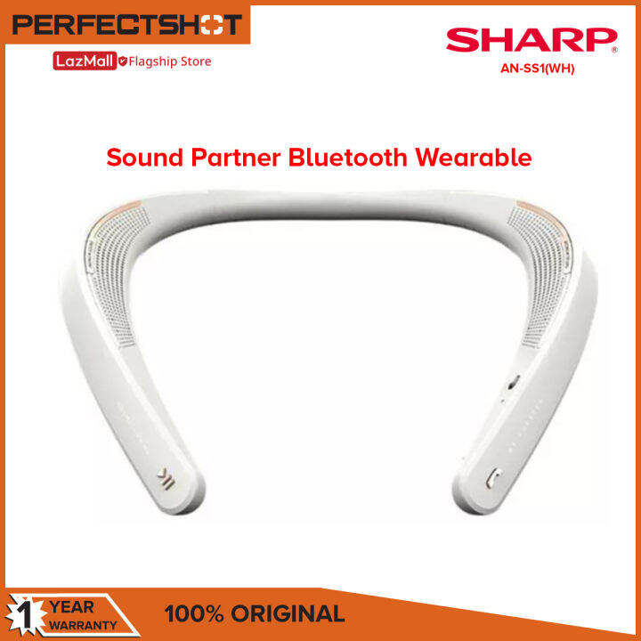 Sharp Sound Partner AN-SS1(WH) Bluetooth Wearable [ PerfectShot ] | Lazada PH