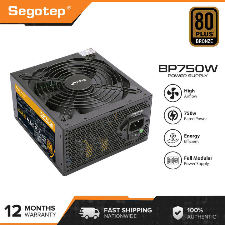 Segotep BP750W Full Modular 80 Plus Bronze Power Supply | Lazada PH