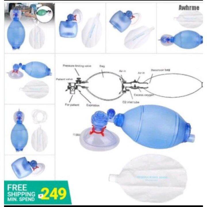 【READY STOCK】 ☀Pedia Ambu Bag pvc Reusable Manual Resuscitator♭ | Lazada PH