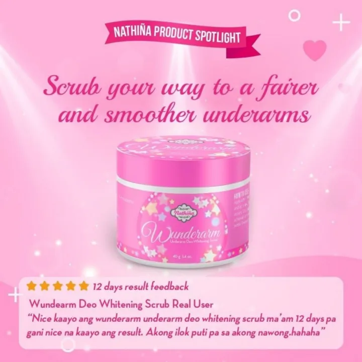 Nathiña WUNDERARM SCRUB (Underarm Deo-Whitening Scrub) | Lazada PH