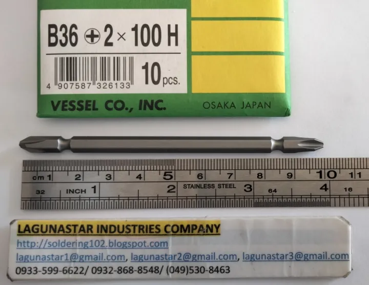 Vessel Bit No. B36 Vessel B36 +2 X 100H from Japan -1pack(10pcs) | Lazada PH